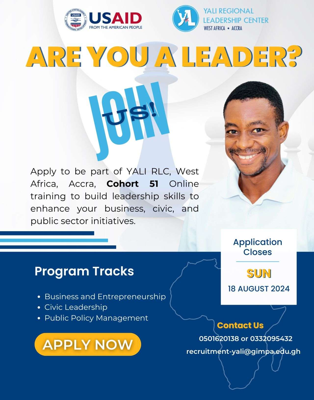 YALI RLC West Africa Emerging Leaders Program 2024 - Student Village